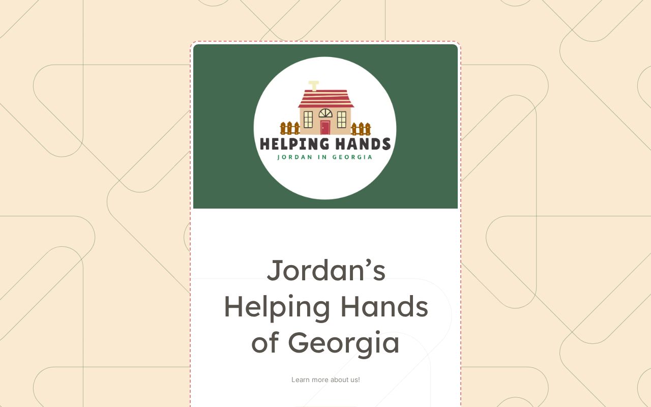 About Us: Jordan’s Helping Hands